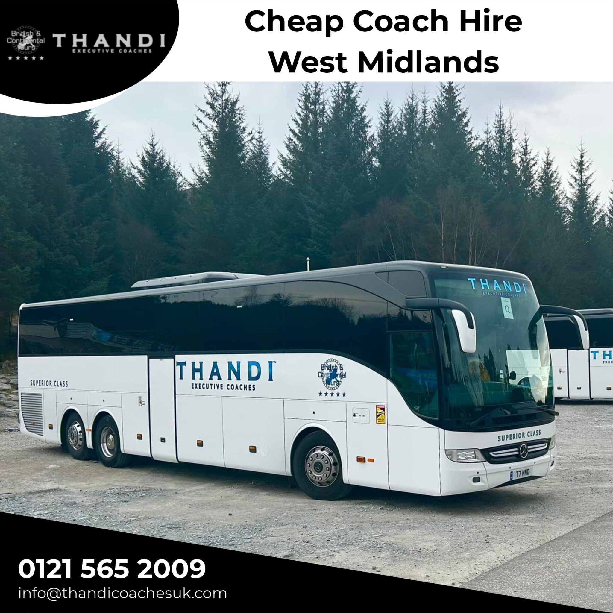 Cheap Coach Hire West Midlands | Thandi Executive Coaches